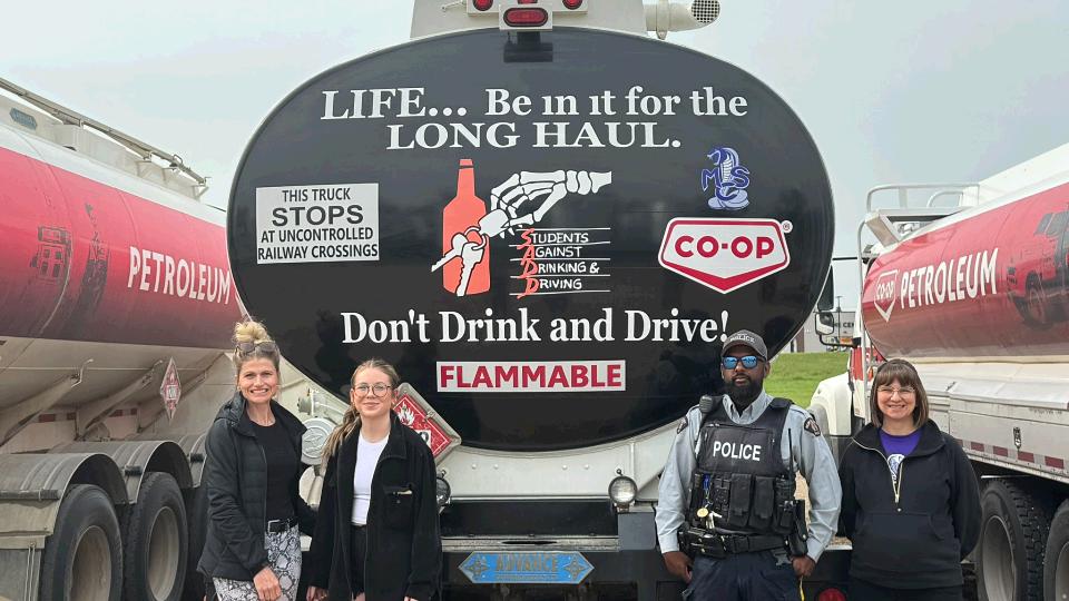 Prairie Co-op & MCS SADD Unveil Truck Wraps | Prairie Co-op